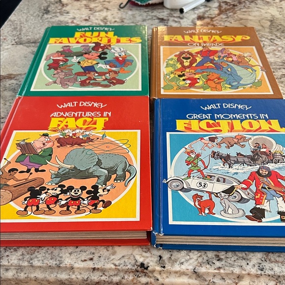 Disney | Toys | Disney Storybook Set Red Green Blue Brown Covers | Poshmark